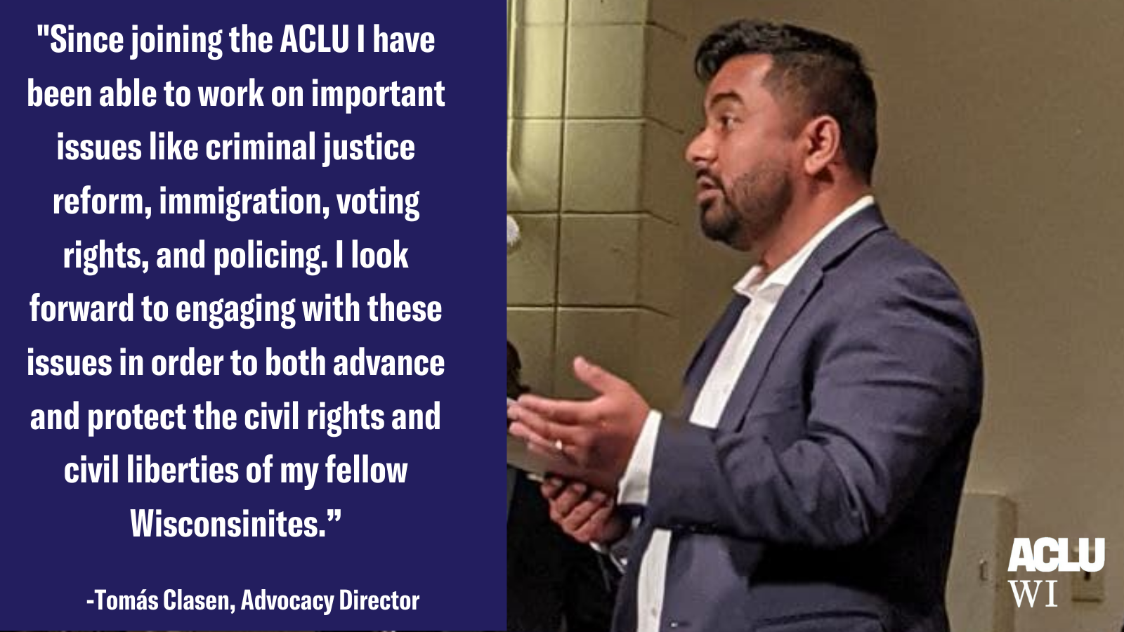 ACLU of Wisconsin Announces Appointment of New Advocacy Director - ACLU ...