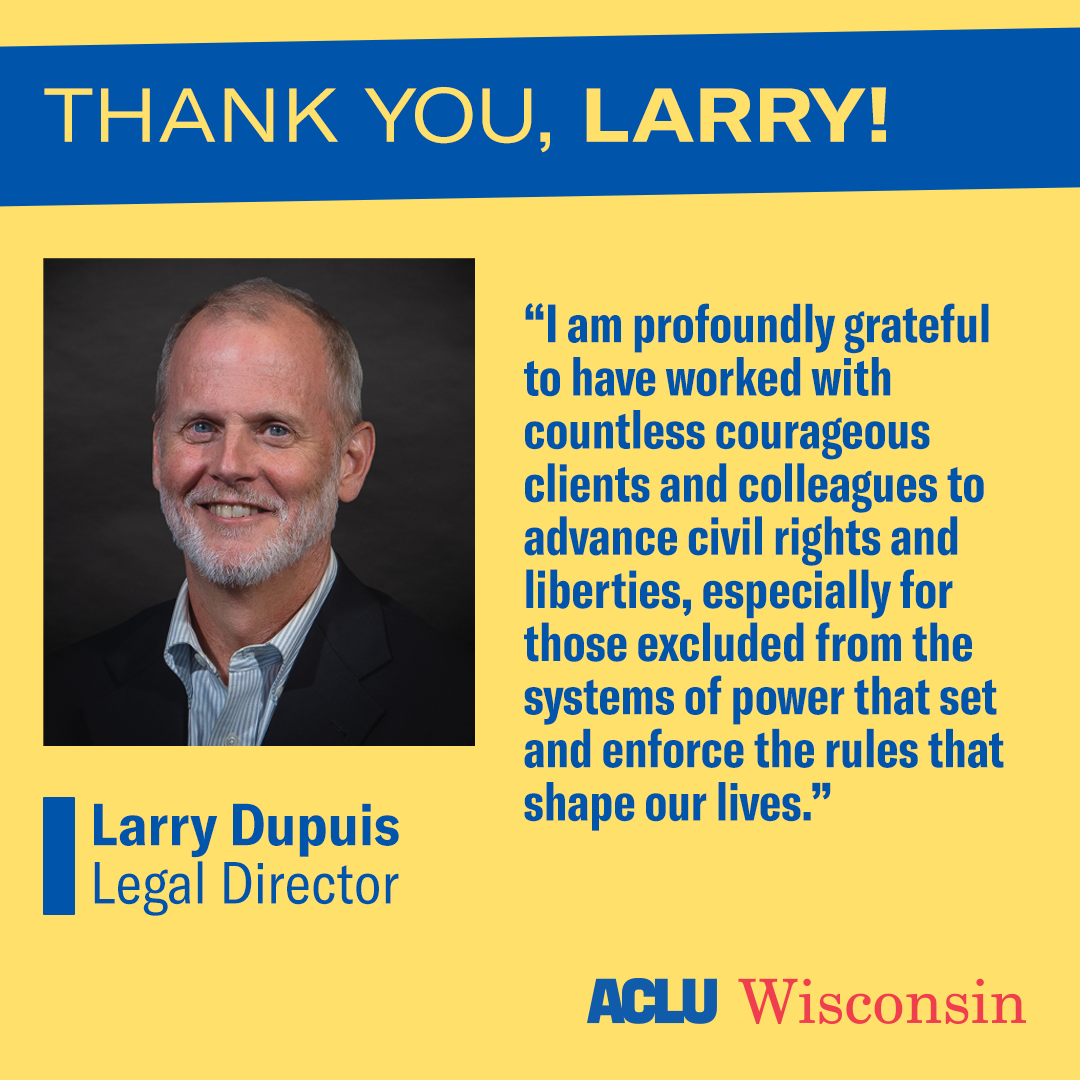 ACLU of Wisconsin Announces Forthcoming Departure of Legal Director ...